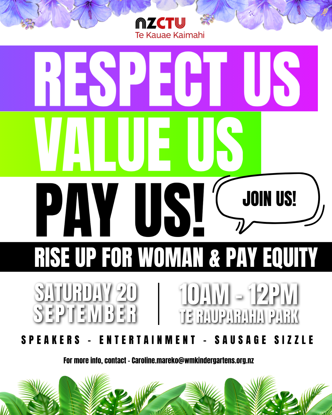 Rise Up rally to Spotlight Women’s pay equity in Porirua – Porirua News